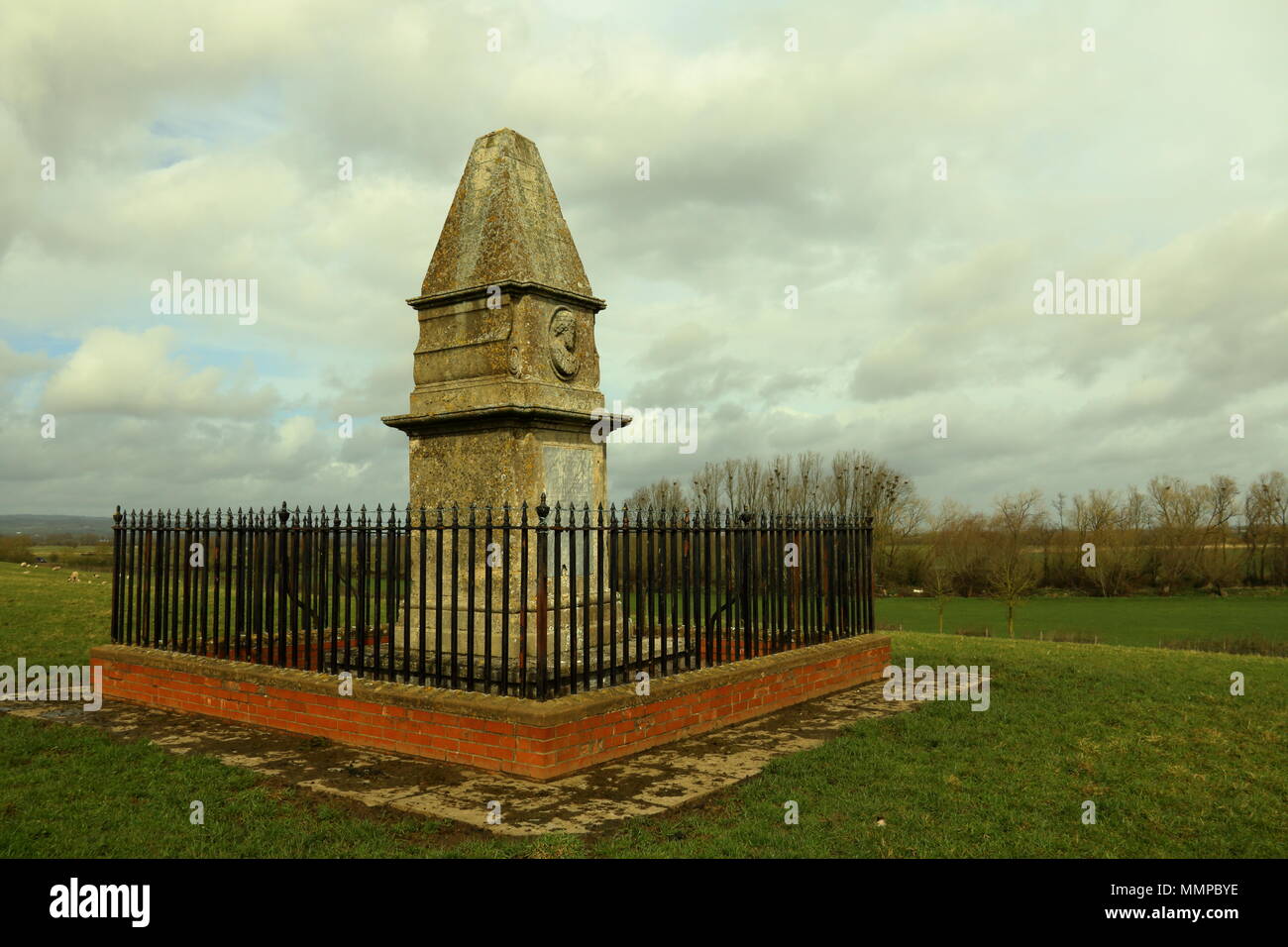 Alfred The Great monument,Athelney,Somerset Stock Photo - Alamy
