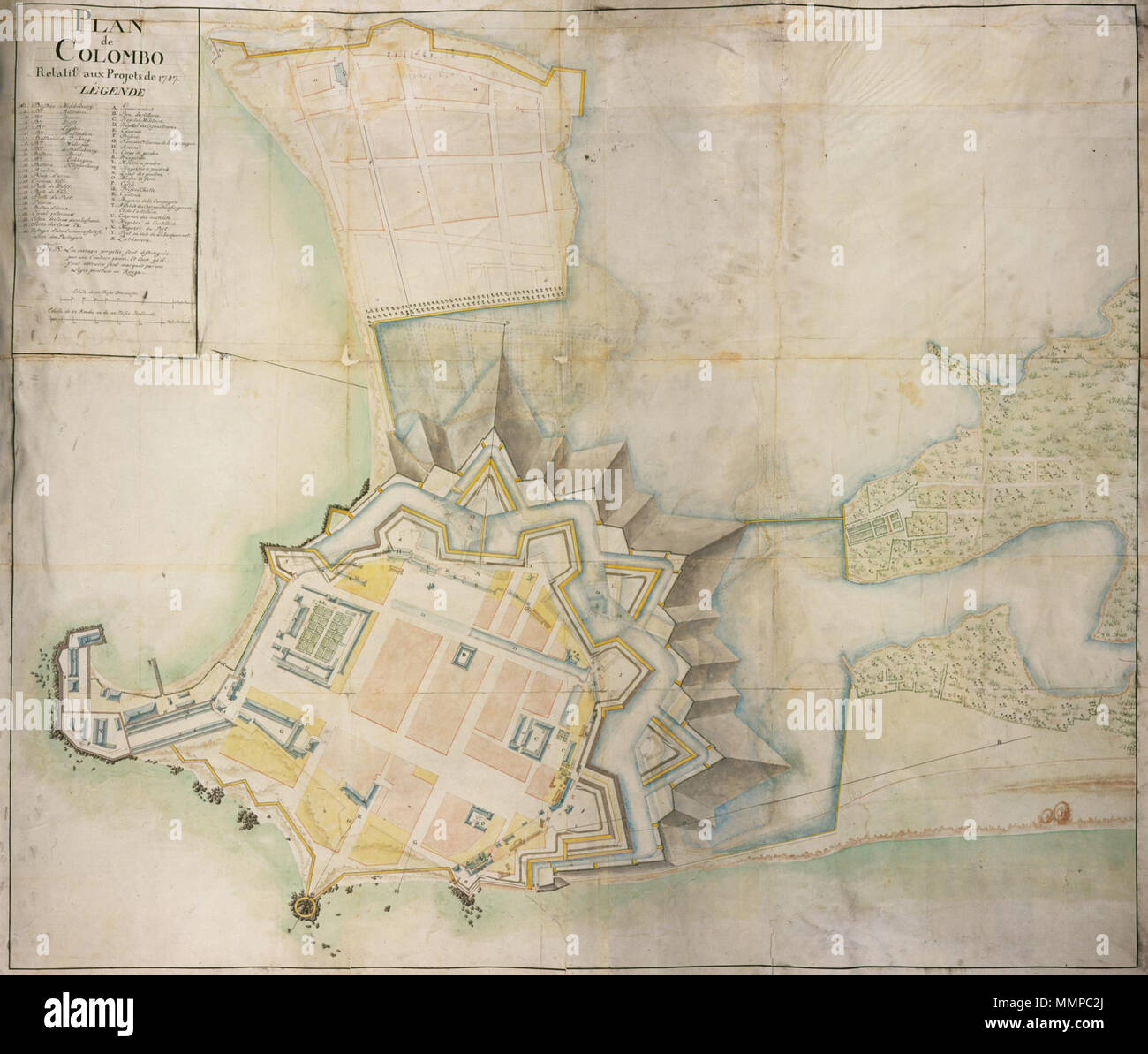 . Nederlands: Titel catalogus Leupe (NA): Plan de Colombo et de ses ...