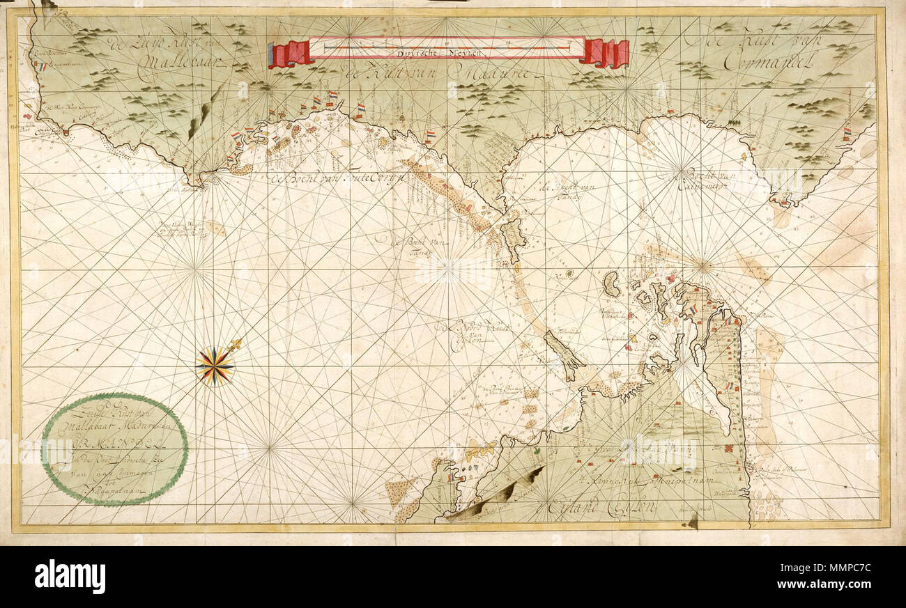 Compass on india map hi-res stock photography and images - Alamy