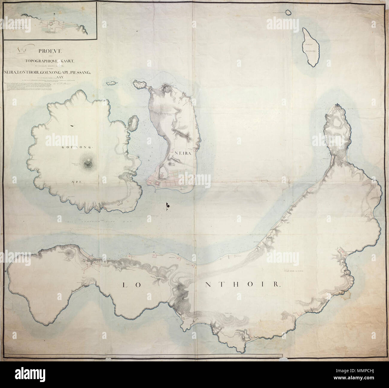 Banda islands map hi-res stock photography and images - Alamy