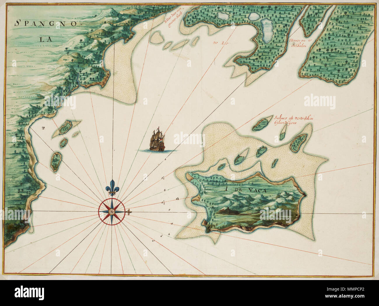 18th century coastal chart island waters hi-res stock photography and ...