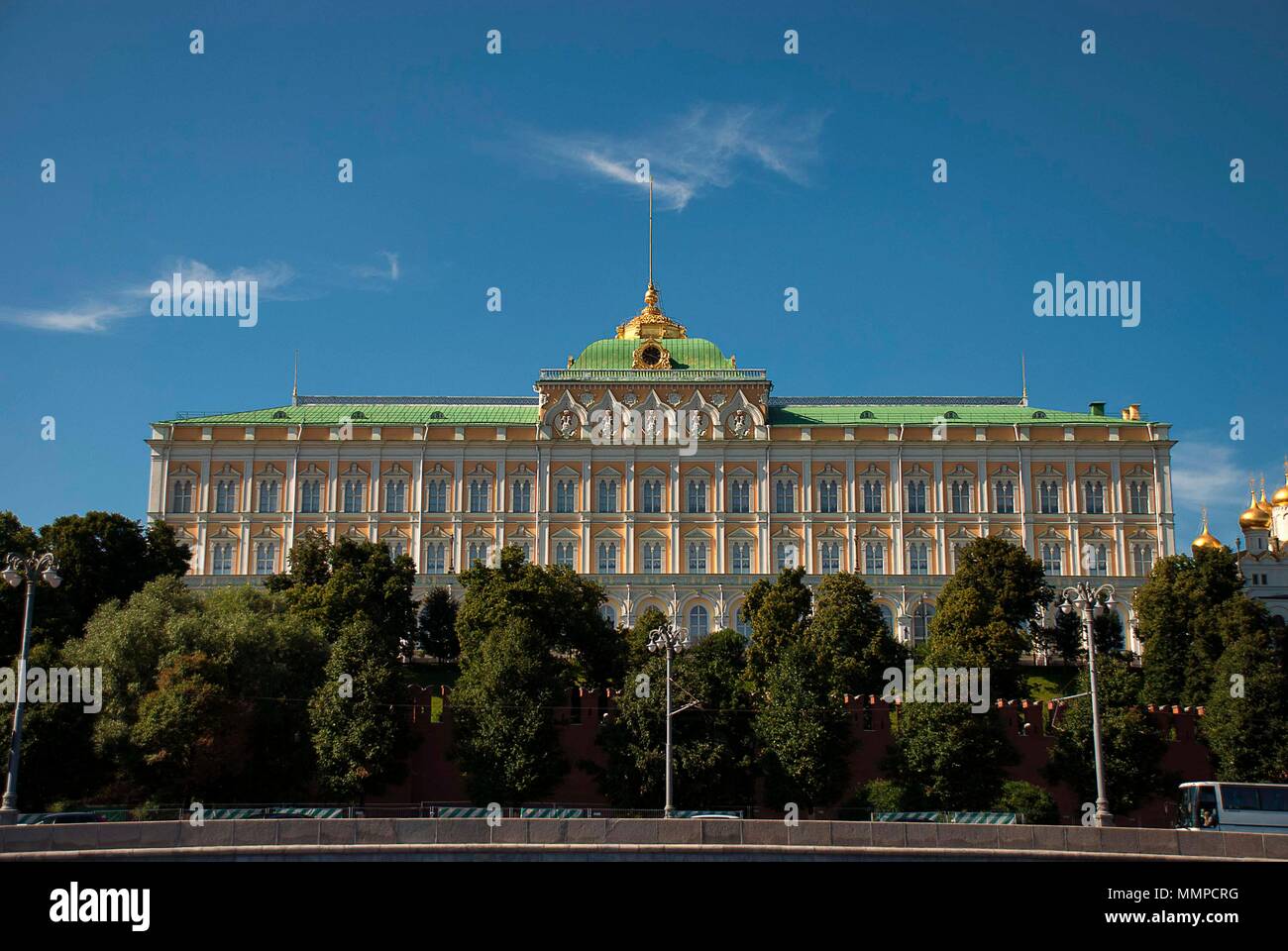 The Great Kremlin Palace inside the walls of the Kremlin, Moscow Stock ...