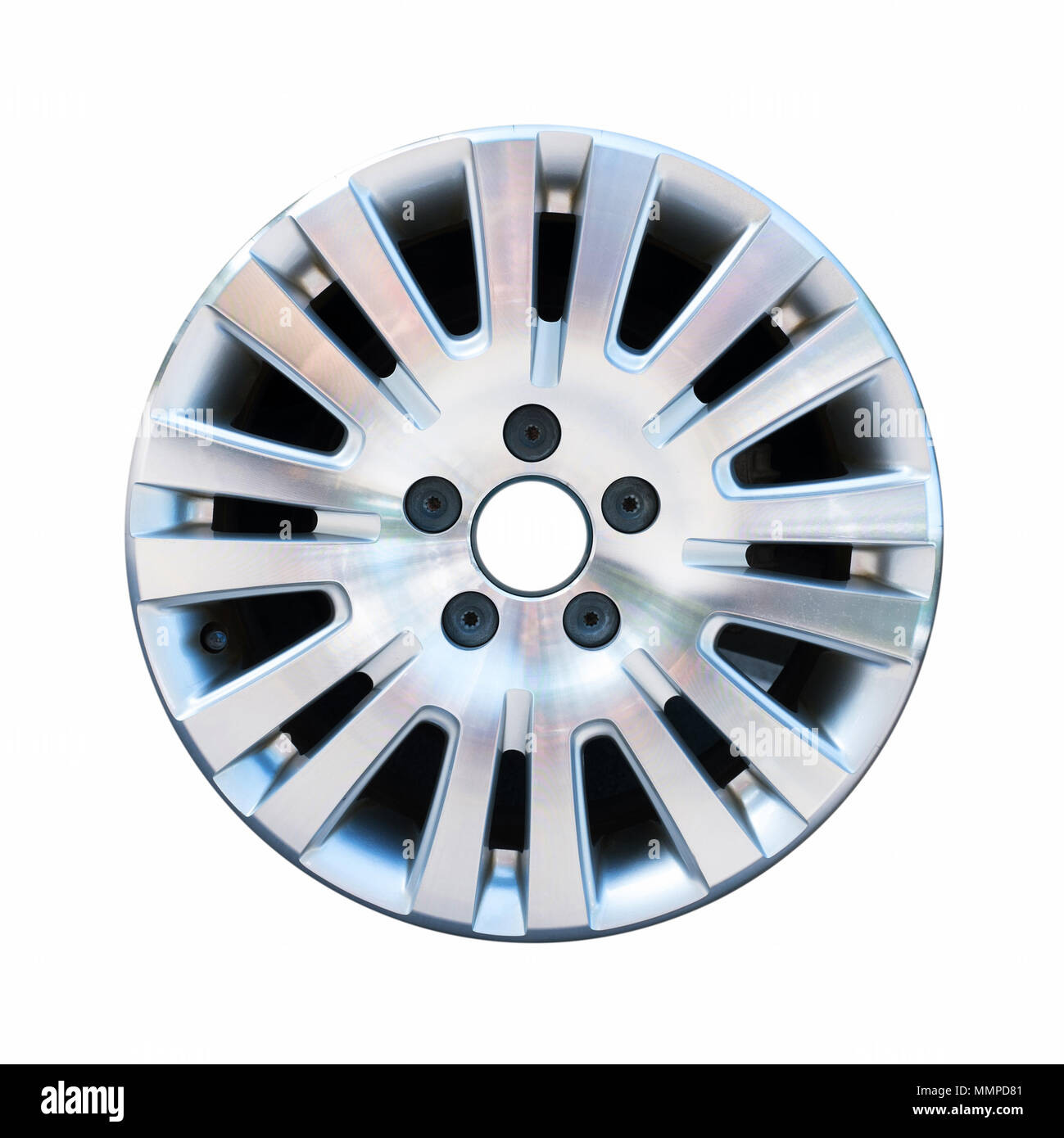 Car aluminum wheel rim isolated on white background Stock Photo - Alamy