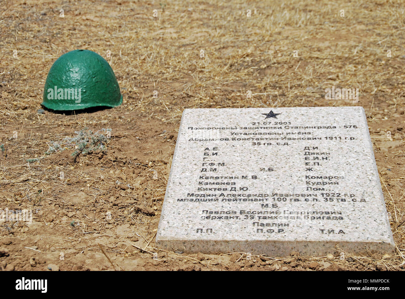 The Soviet military cemetery at Rossoshka near Volgograd in Russia ...