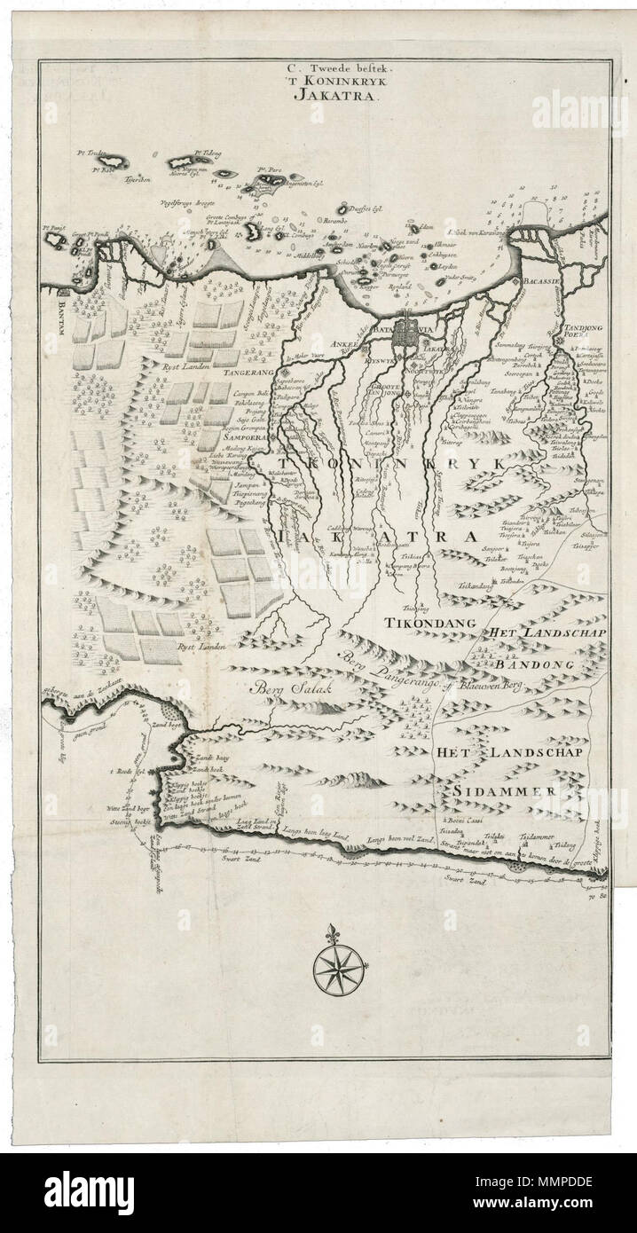 . Nederlands: Kaart van een deel van het eiland Java. C. Tweede bestek ...