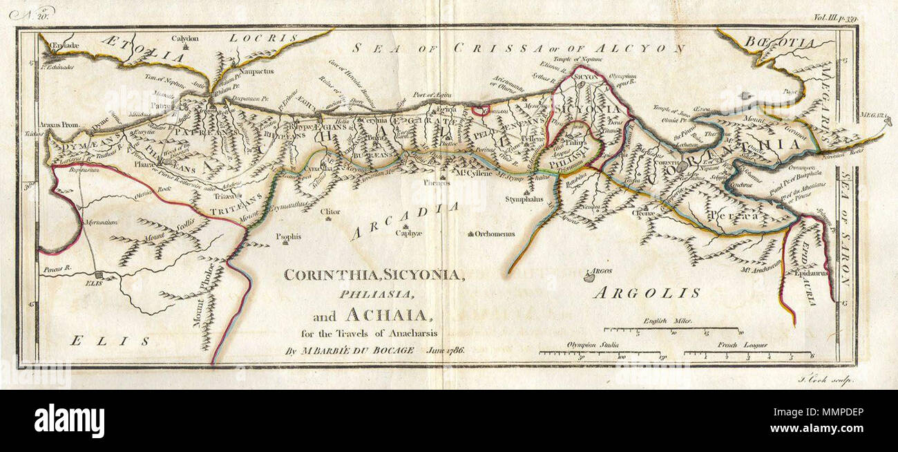 Map peloponnesus hi-res stock photography and images - Alamy