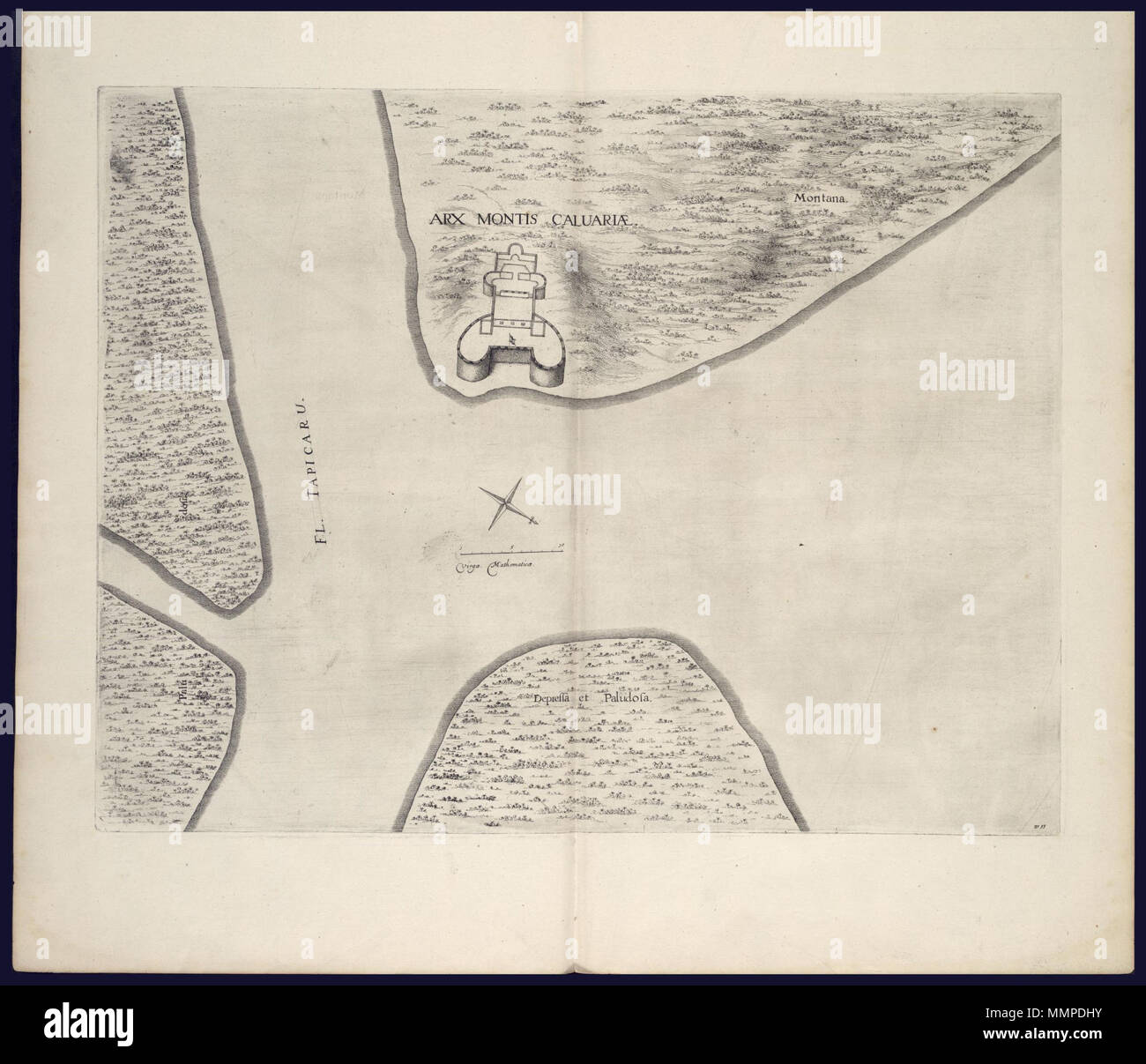 . Nederlands: Plattegrond van Arx Montis Calvariae. Arx Montis ...