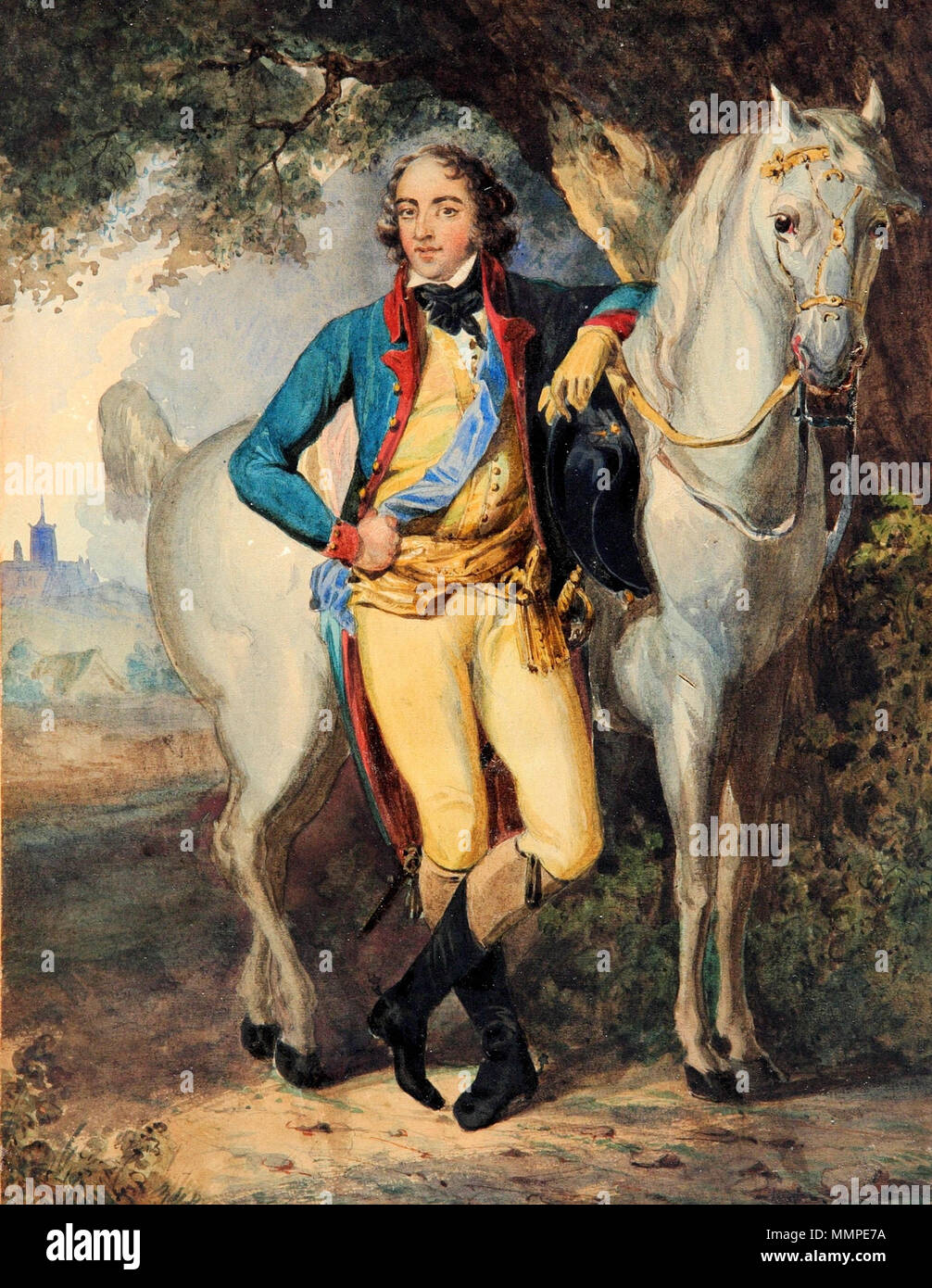 Józef Grassi - Portret księcia Józefa Poniatowskiego Stock Photo - Alamy