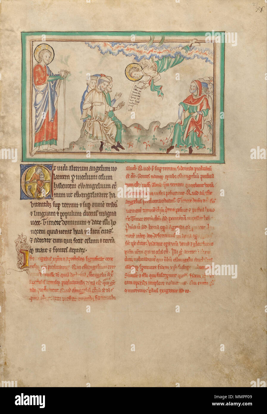 An Angel with the Eternal Gospel. about 1255 - 1260. An Angel with the ...