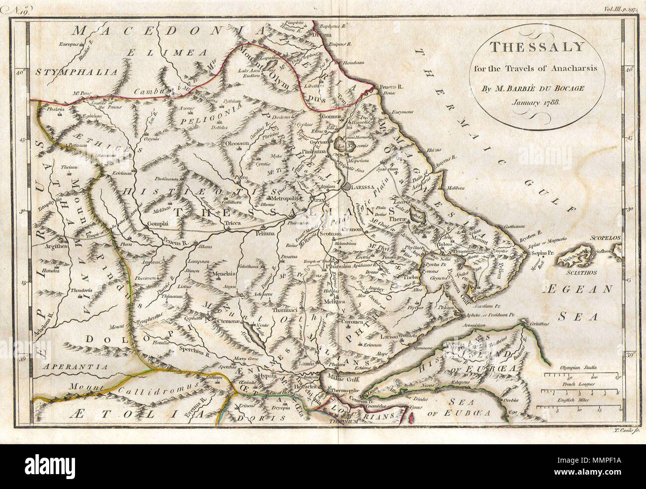 . English: This lovely little map of Thessaly, just south of Macedonia ...