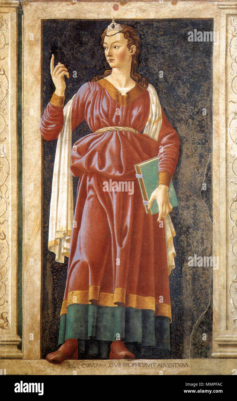 English: Famous Persons: The Cumean Sibyl . circa 1450. Andrea del ...
