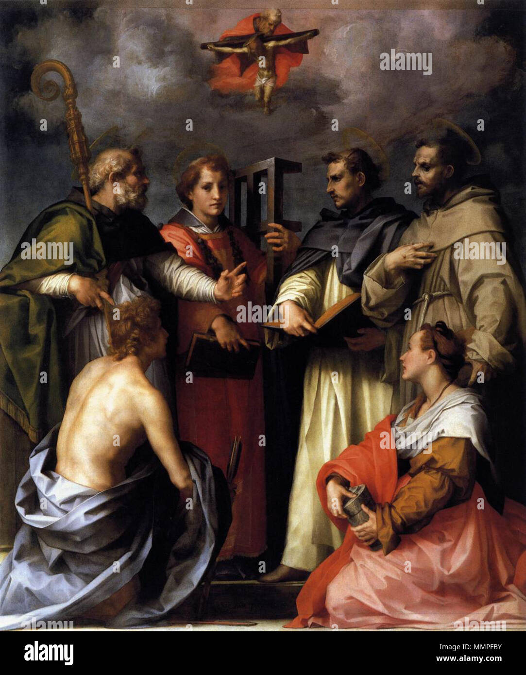 Disputation on the Trinity. 1517. Andrea del Sarto - Disputation on the ...