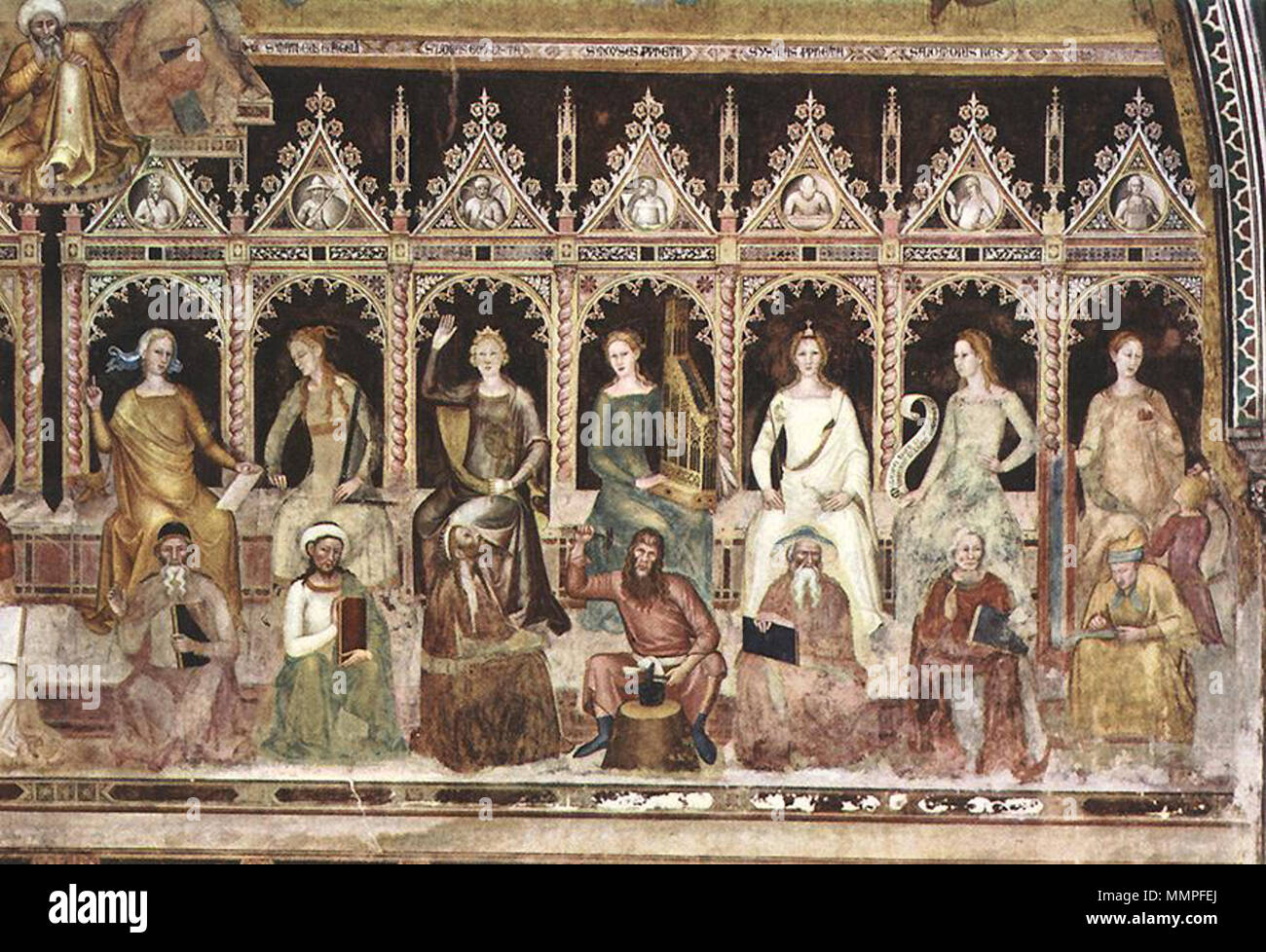 Triumph of st thomas and allegory of the sciences hi-res stock ...