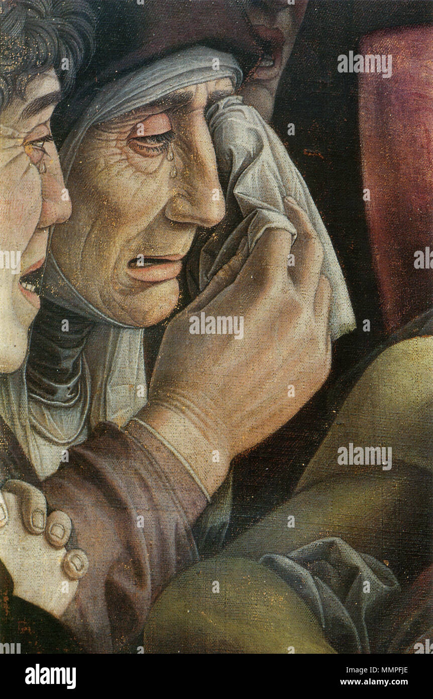 . detail The lamentation over the dead Christ. between circa 1475 and ...