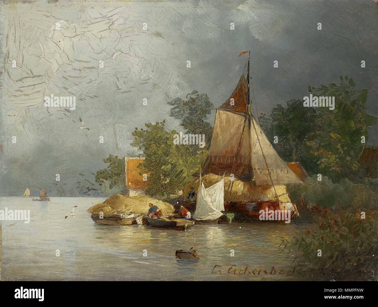 German barges hi-res stock photography and images - Alamy