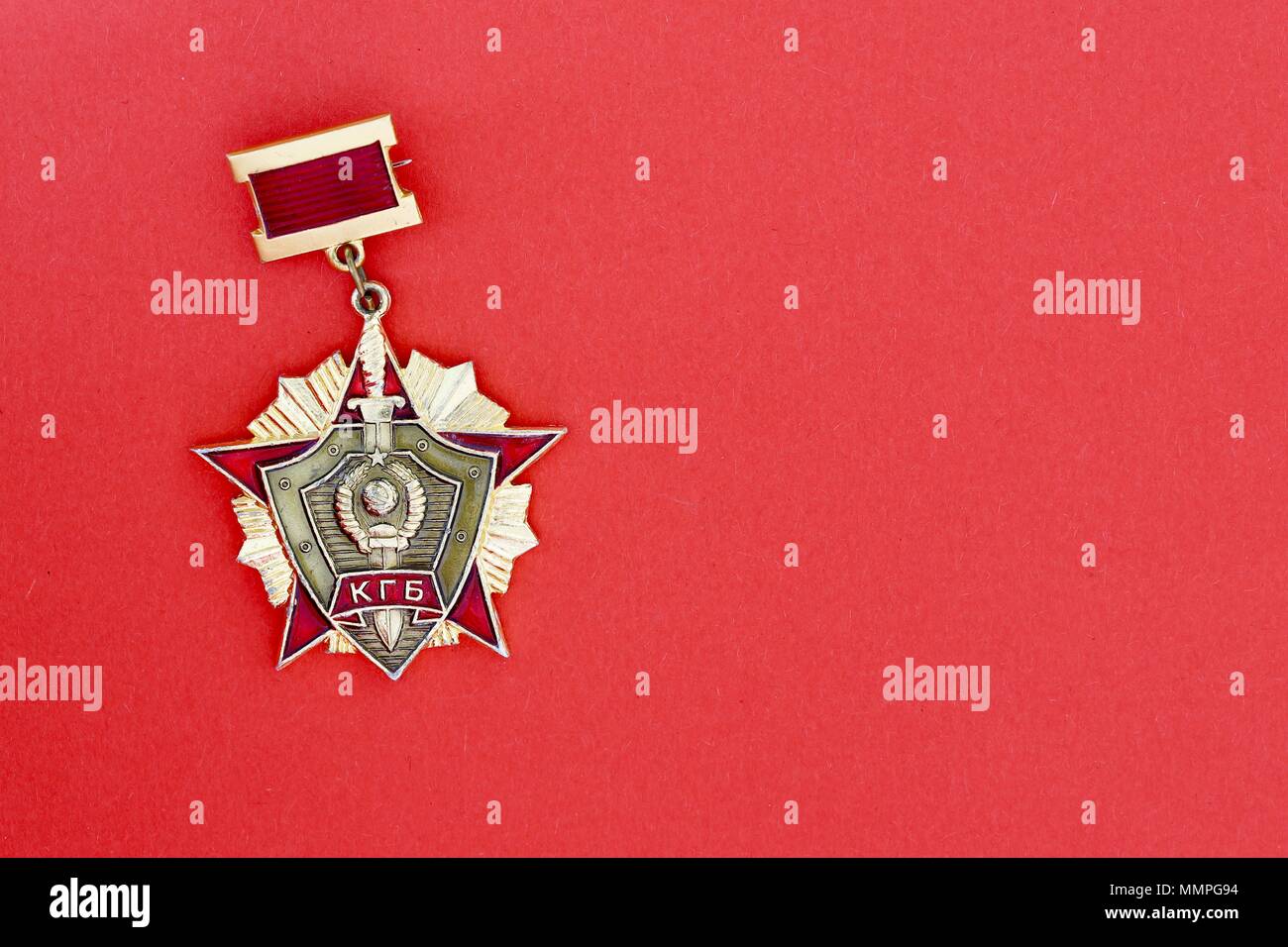 Original Soviet USSR KGB Departmental Badge / Medal for distinguished ...
