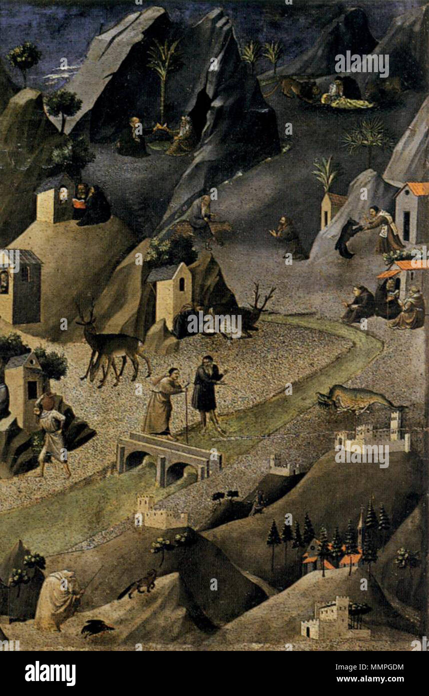 Thebaid. circa 1410. Angelico, tebaide 04 Stock Photo - Alamy