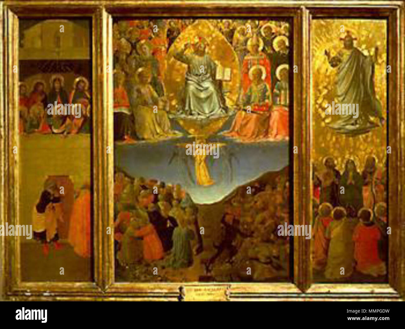 . trittico del giudizio universale, ascensione e pentecoste Triptych of ...