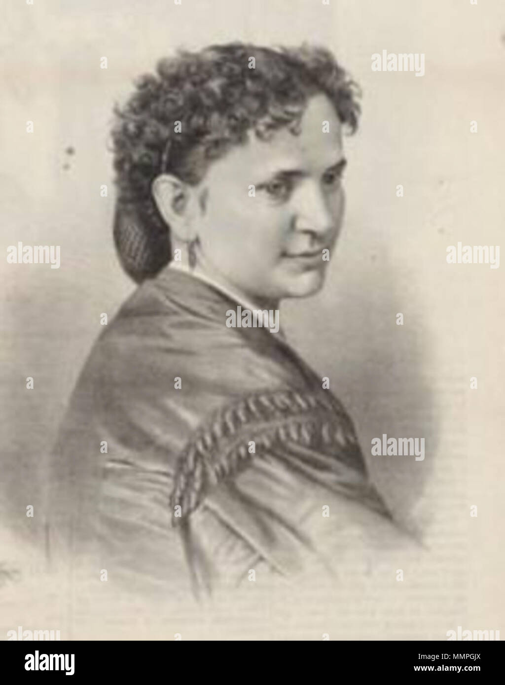 . English: Portrait of the Italian soprano, Angiolina Ortolani-Tiberini ...