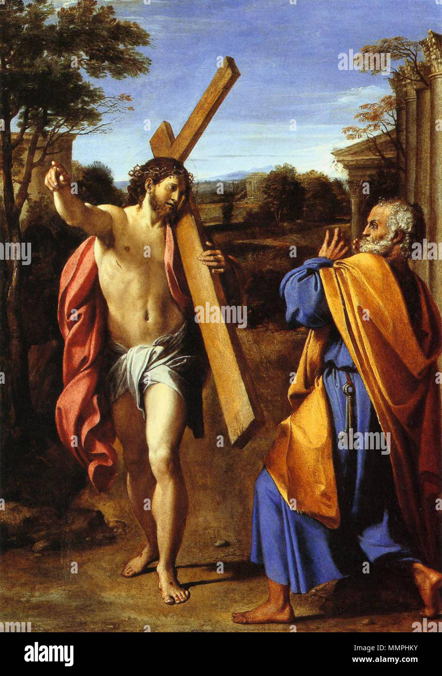 English: Domine quo vadis? . between 1601 and 1602. Annibale Carracci ... English: Domine quo vadis? . between 1601 and 1602. Annibale Carracci ...