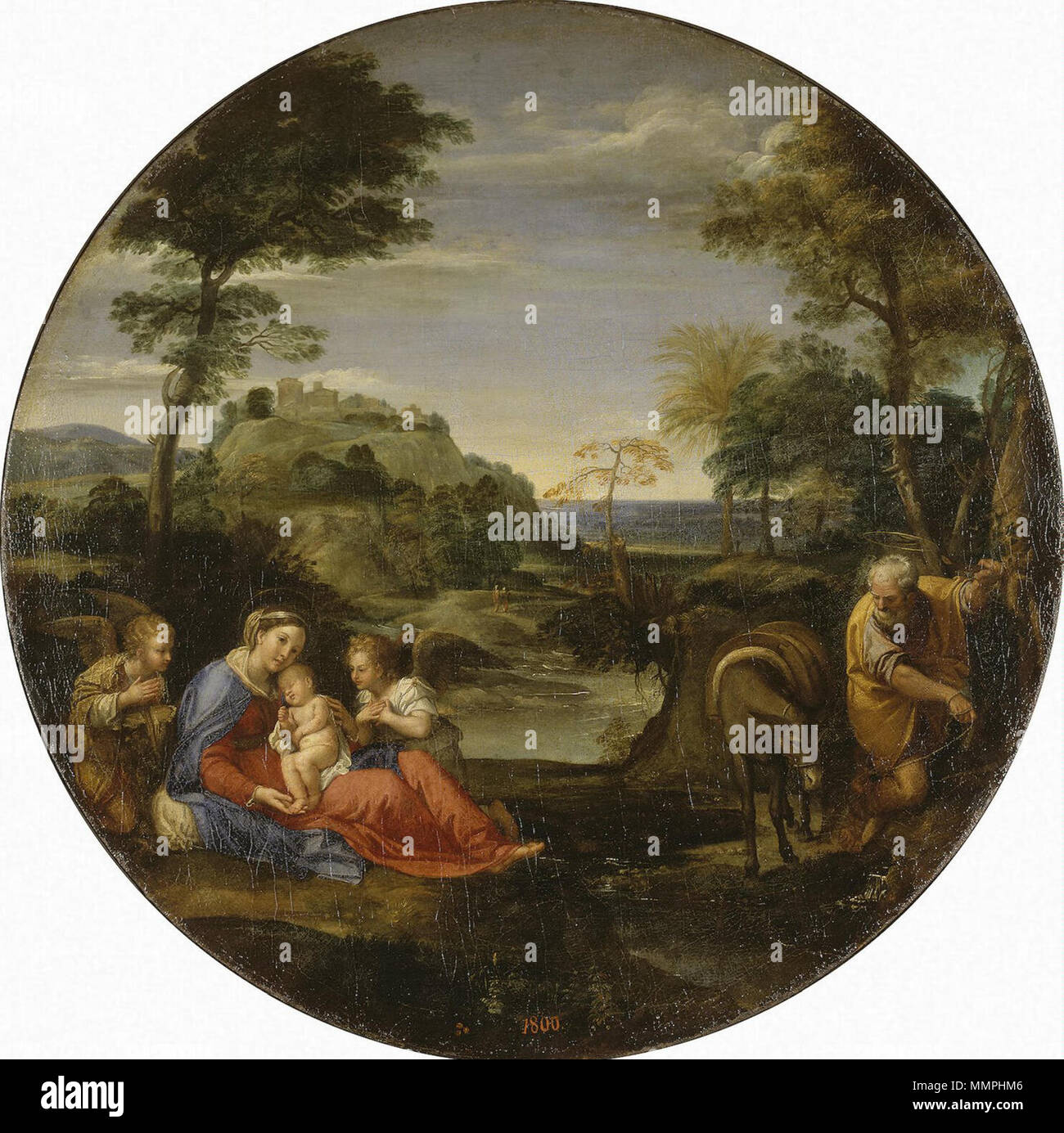 Annibale carracci holy family hi-res stock photography and images - Alamy