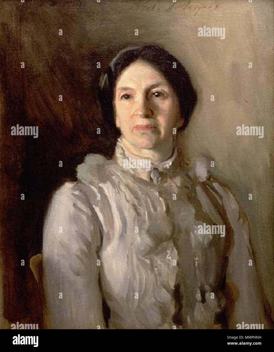 . English: Portrait of Annie Adams Fields . 1890. Annie Adams Fields John Singer Sargent Stock ...