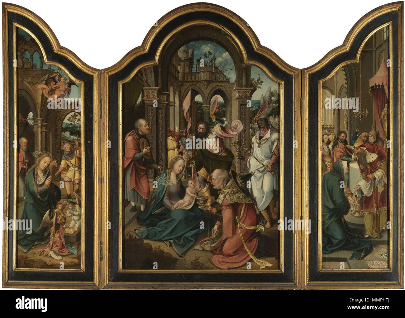 Magi triptychon panel hi-res stock photography and images - Alamy