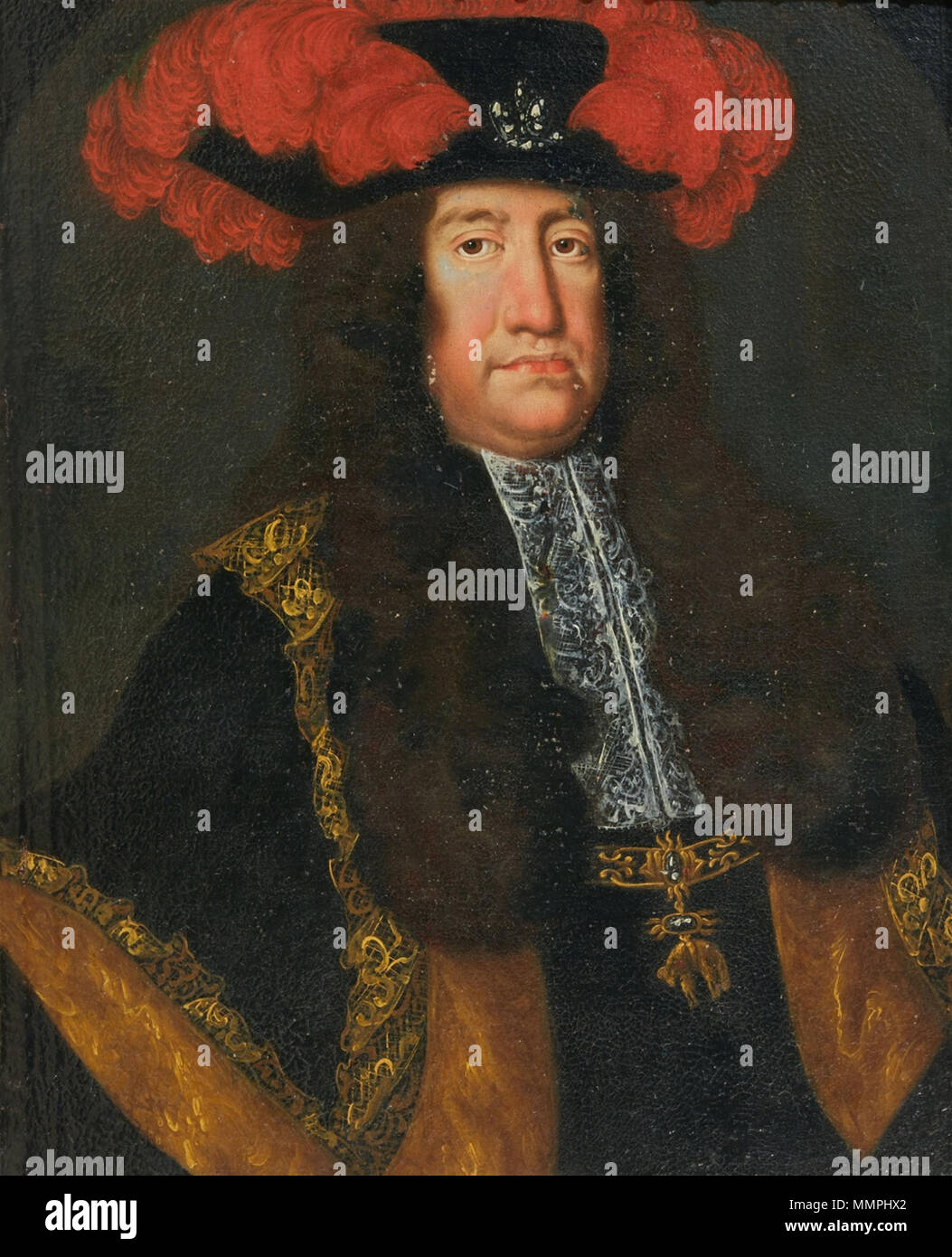 . Deutsch: Bildnis Kaiser Karl VI. . circa 1730. Anonym nach Auerbach ...