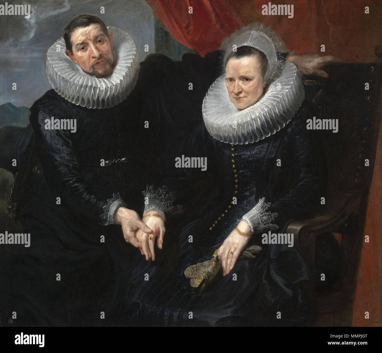 17th century portrait married couple hi-res stock photography and ...