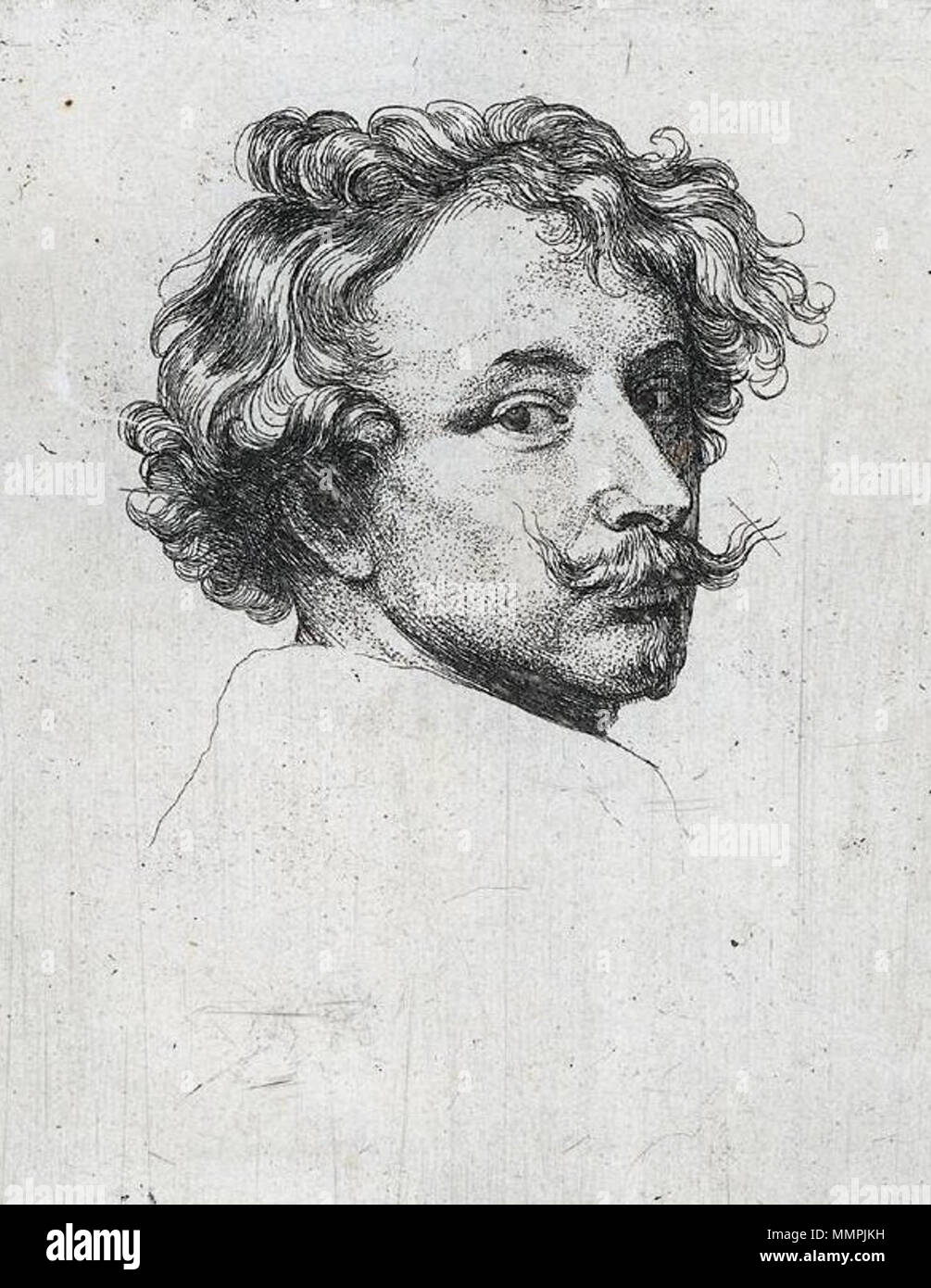 Self-portrait. circa 1630. Anthony-van-Dyck Selbstportrait Stock Photo ...