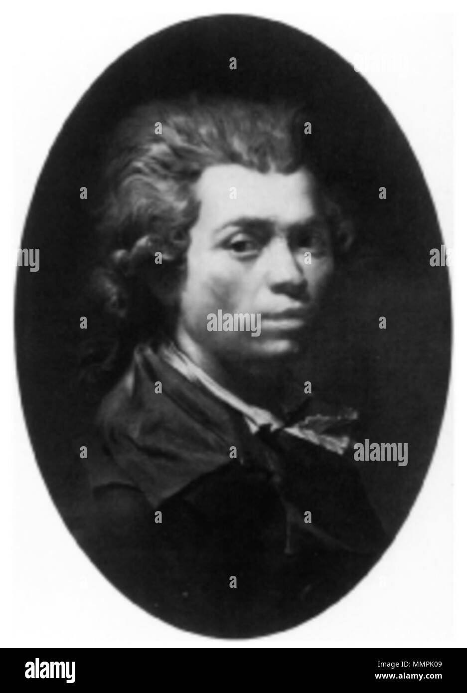 Self portrait oil painting painter Black and White Stock Photos ...