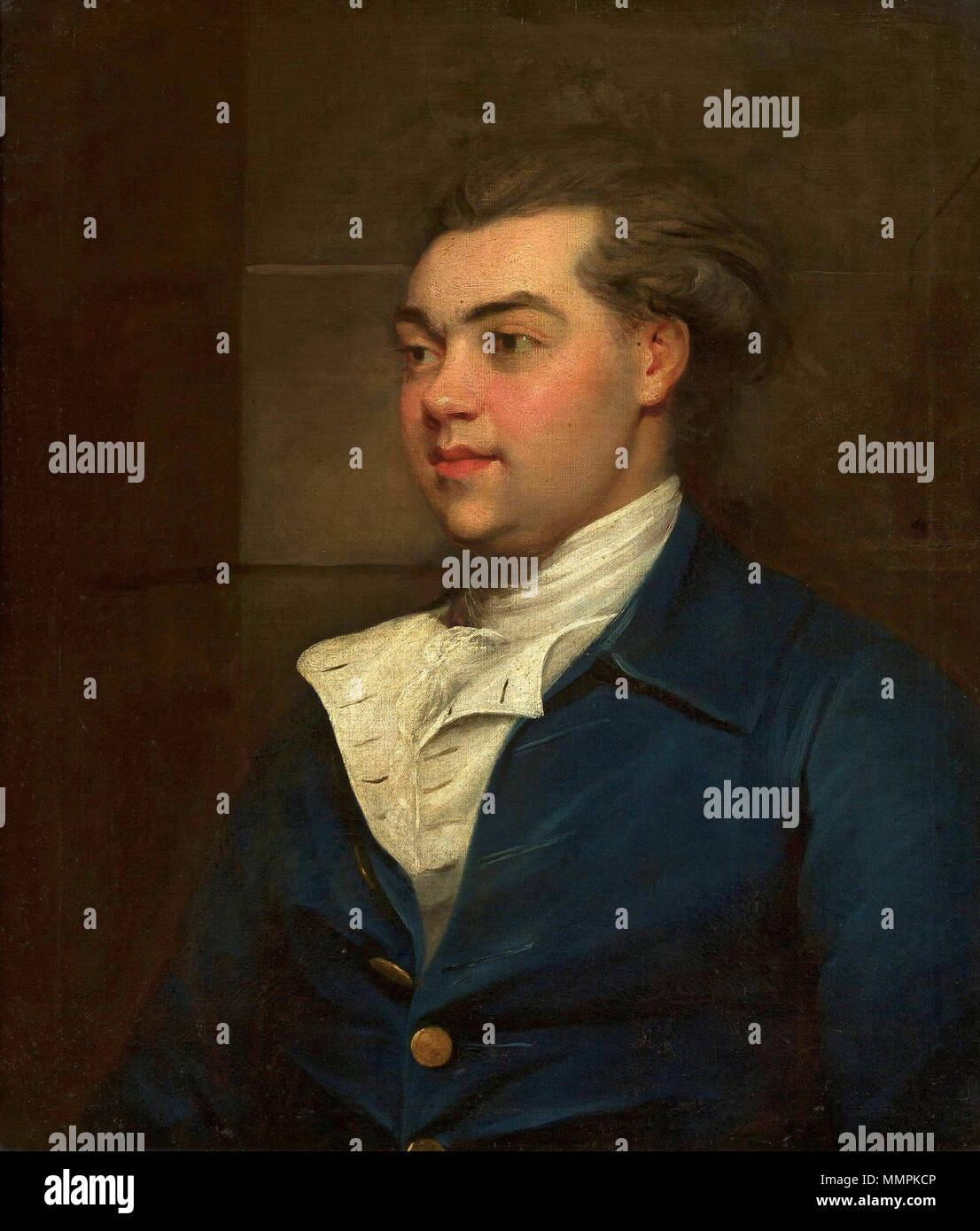 Portrait of a Man.. 1790s. Hoppner Portrait of a man Stock Photo - Alamy
