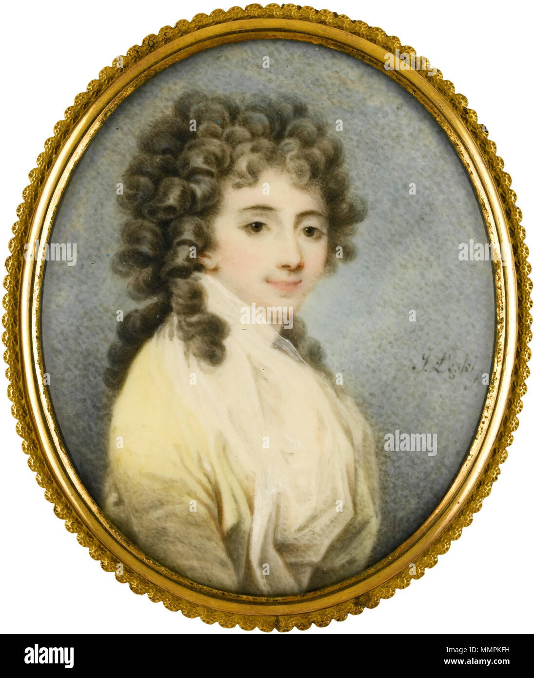 Portrait of Zofia Potocka ???????: ????? ???????? . 1790s. Countess ...