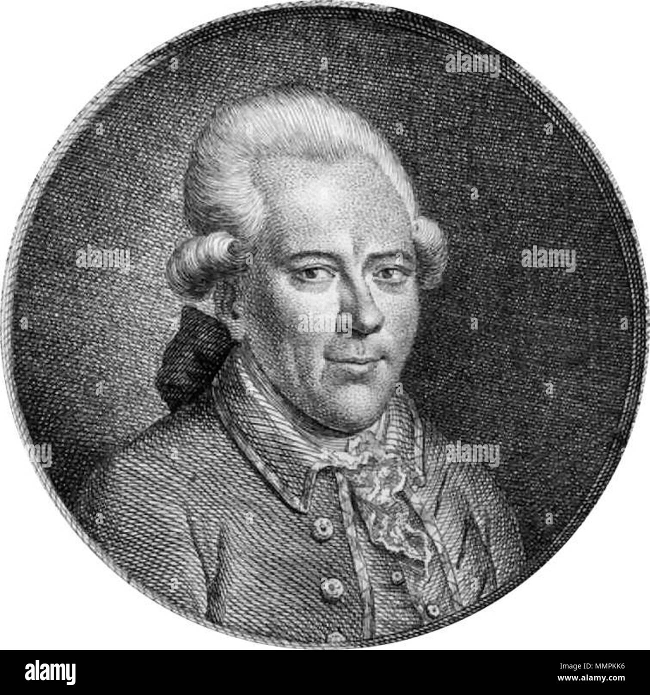 . Portrait of Georg Christoph Lichtenberg (1742-1799), German scientist ...