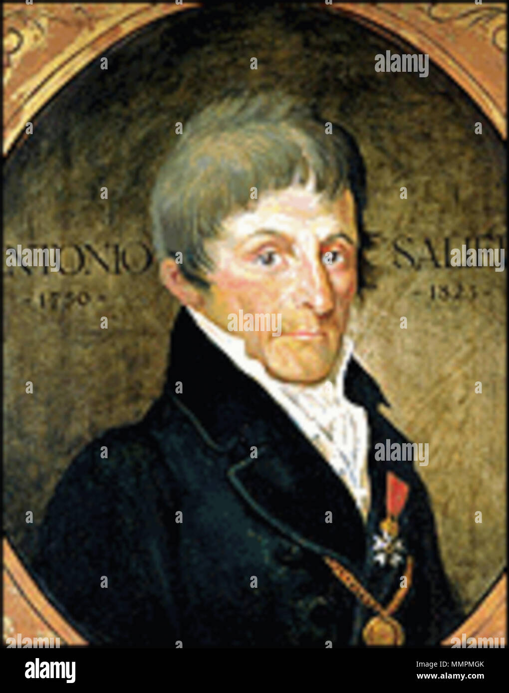 . Portrait of Antonio Salieri Antonio Saleri by Natale Schiavoni Stock ...