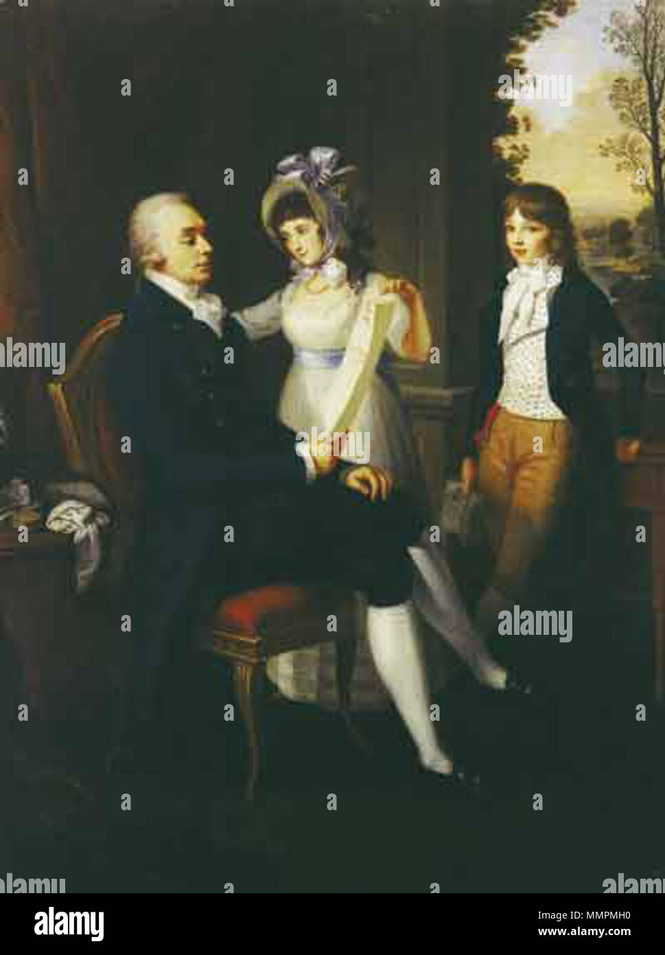 . Portrait of Semyon Vorontsov . 1791. Semen Vorontsov with children by ...