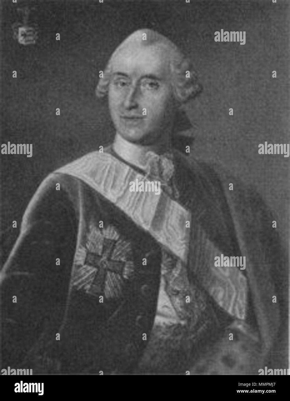 Portrait of Adam Christopher von Holsten (1717-1801). 1768. Adam ...