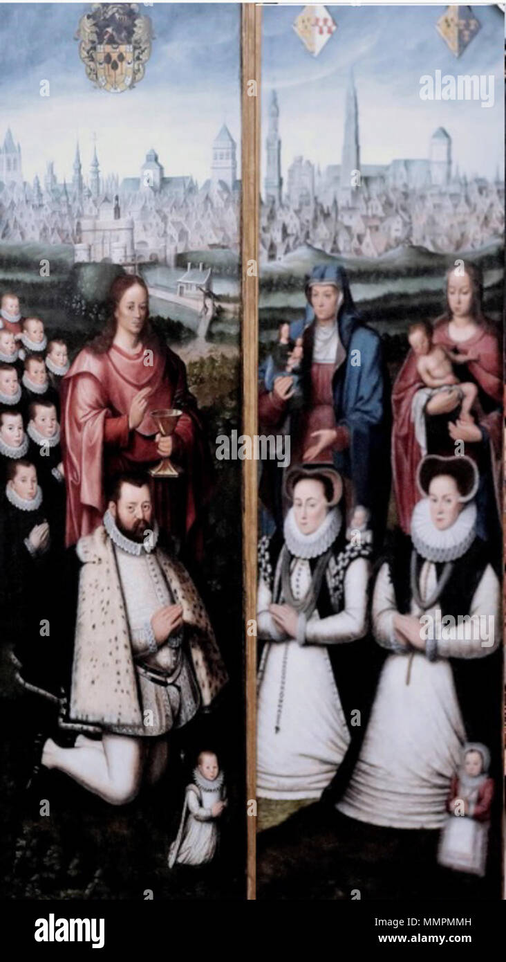 . two doors of a triptych (central panels is unknown). The background ...