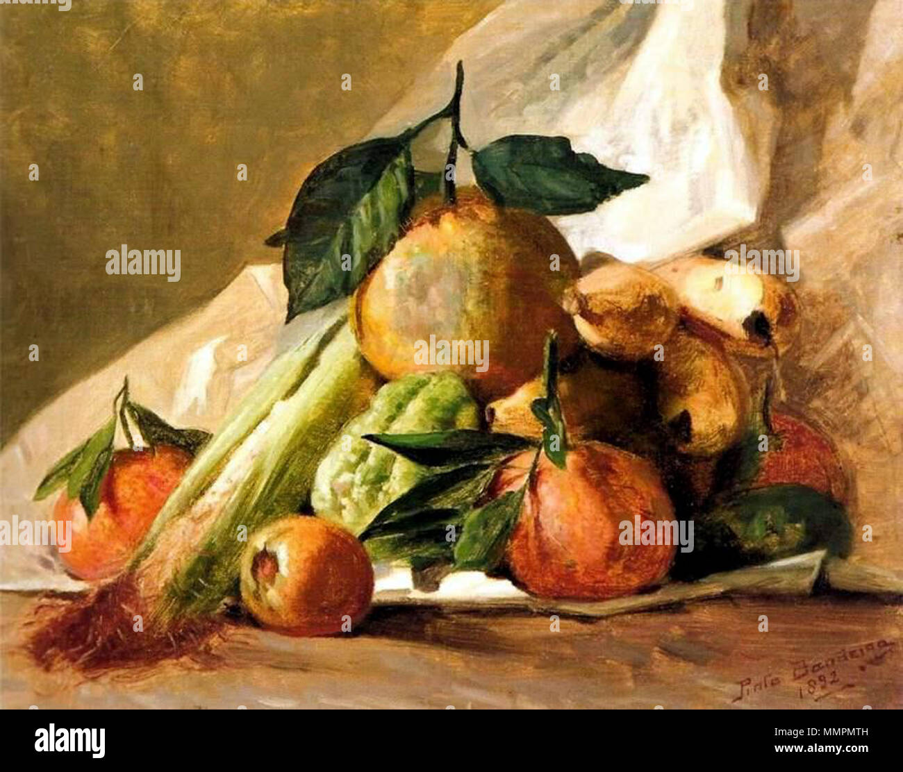 Antônio Rafael Pinto Bandeira - Natureza-morta, 1892 Stock Photo - Alamy