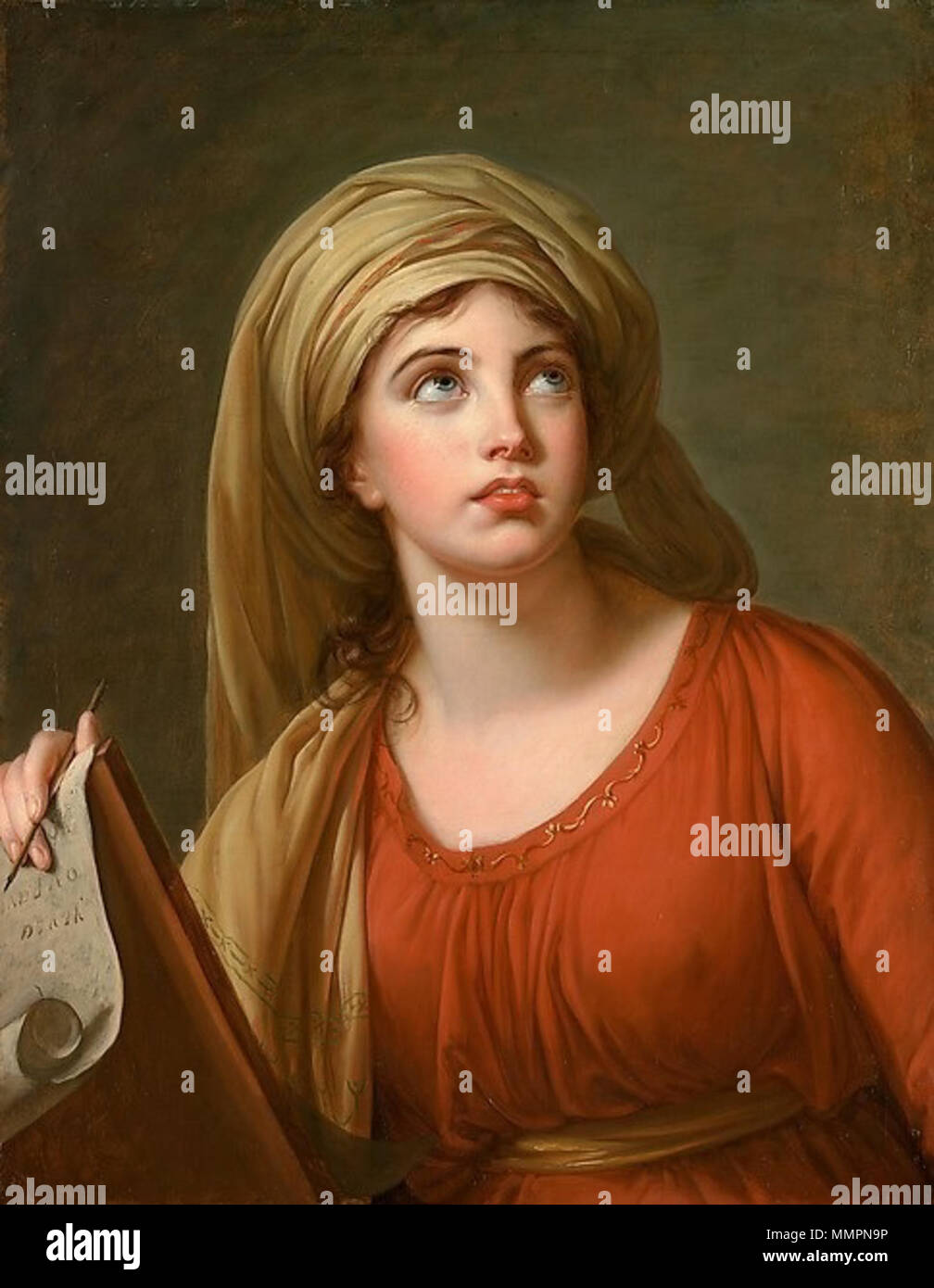 Elisabeth Vigée-Lebrun - Lady Hamilton as the Persian Sibyl Stock Photo ...