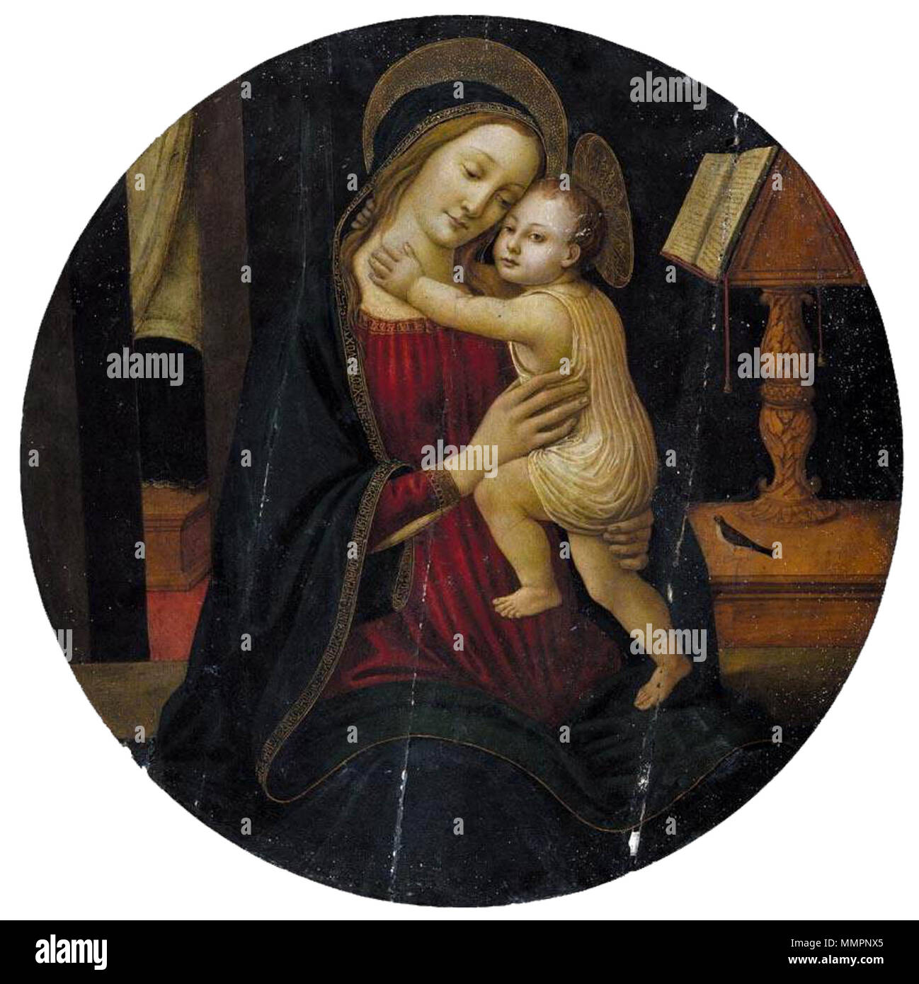 Arcangelo di Jacopo del Sellaio Virgen con Niño (transparent background ...