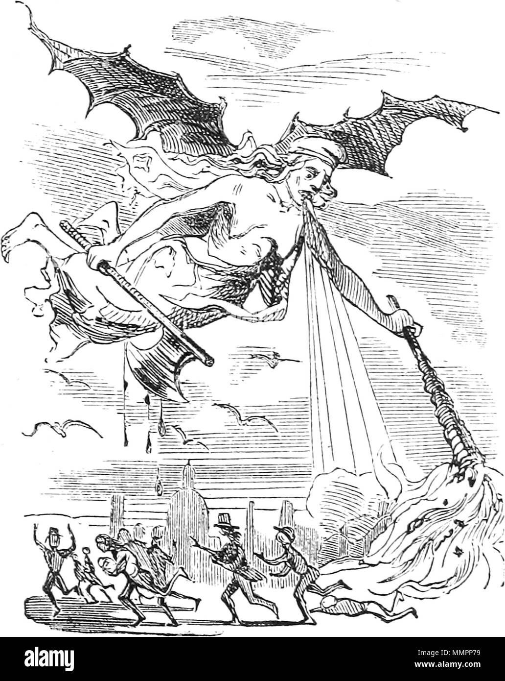 . English: Arioch, an illustration from the 'Dictionnaire Infernal' by ...
