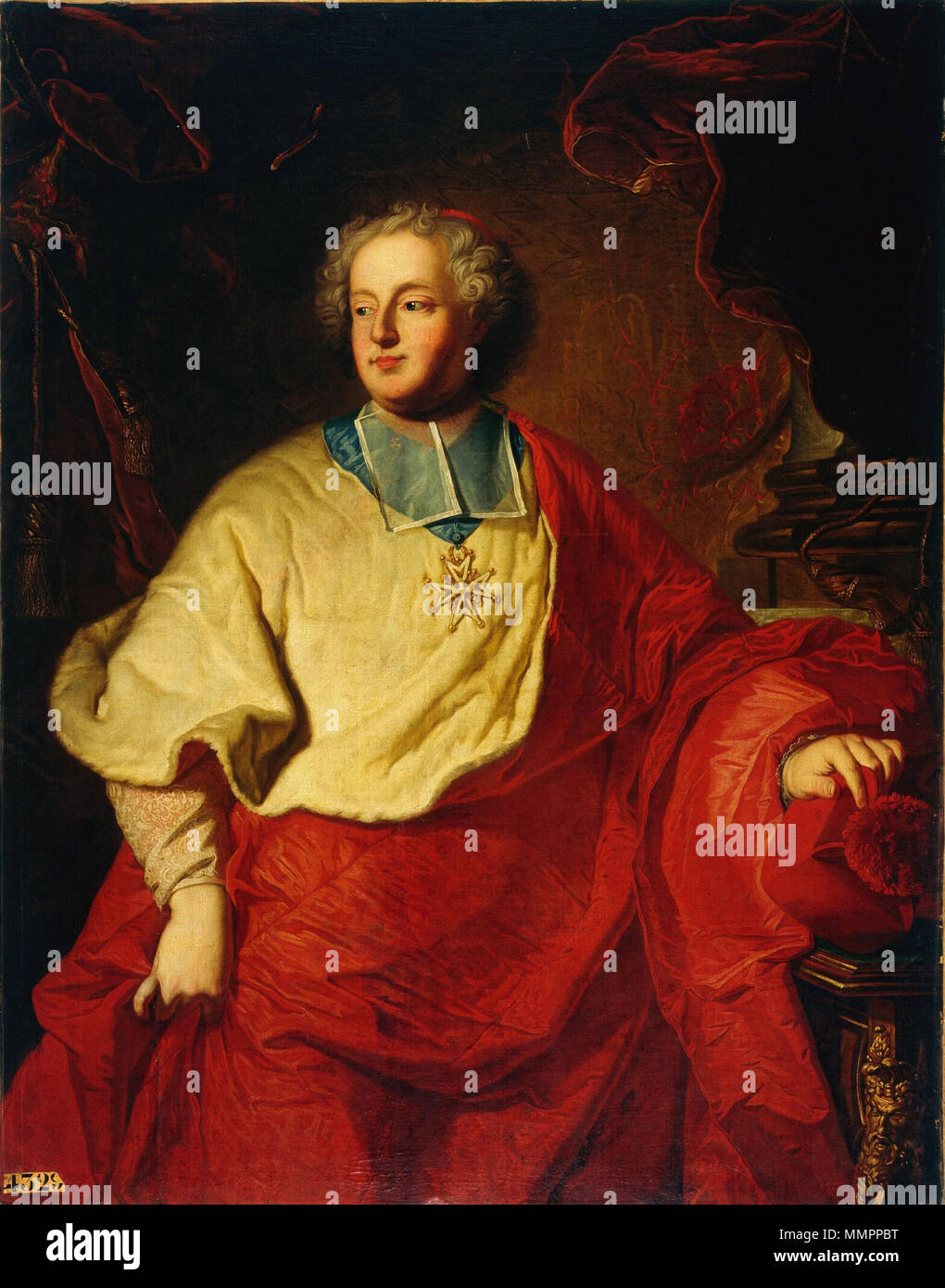 Portrait of Armand Gaston Maximilien de Rohan (1674-1749). 18th century ...