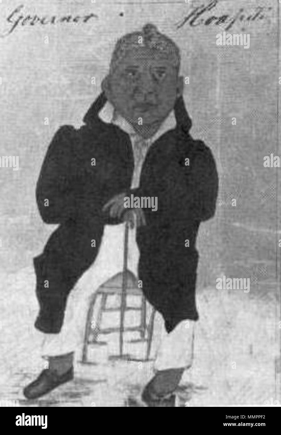 . English: Hoapili-kane, watercolor depiction by C. C. Armstrong ...