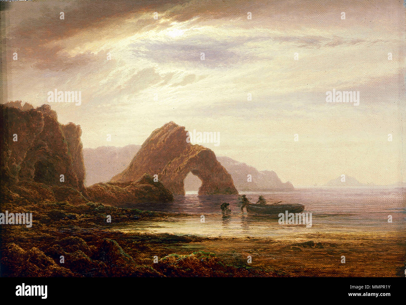 Gilter's Point, Tenby, by Moonlight. circa 1872–1874. Arthur Gilbert12 ...