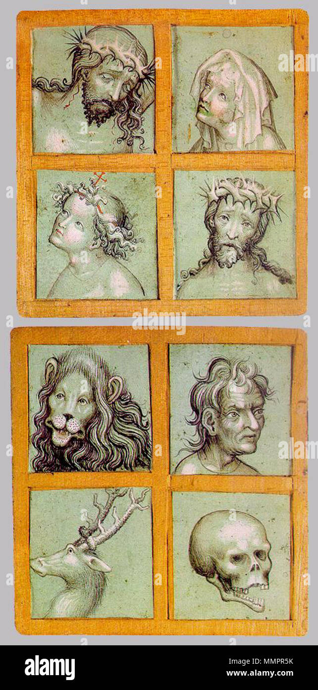 The Virgin, Two Heads of Christ, an Angel, a Thief, a Lion, a Skull and ...