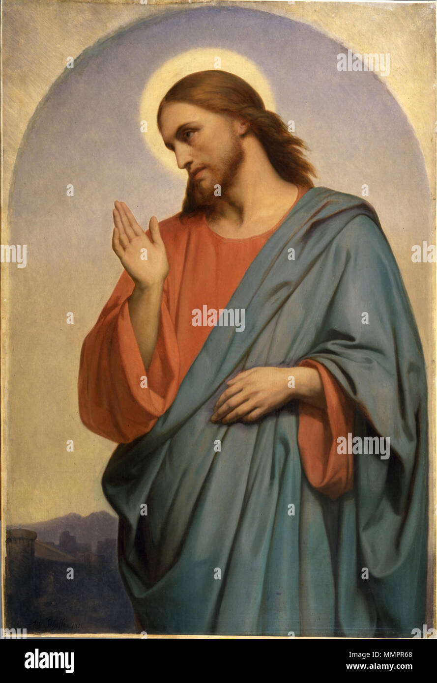 37.111 Ary Scheffer (Dutch, 1795-1858). 'Christ Weeping Over Jerusalem ...