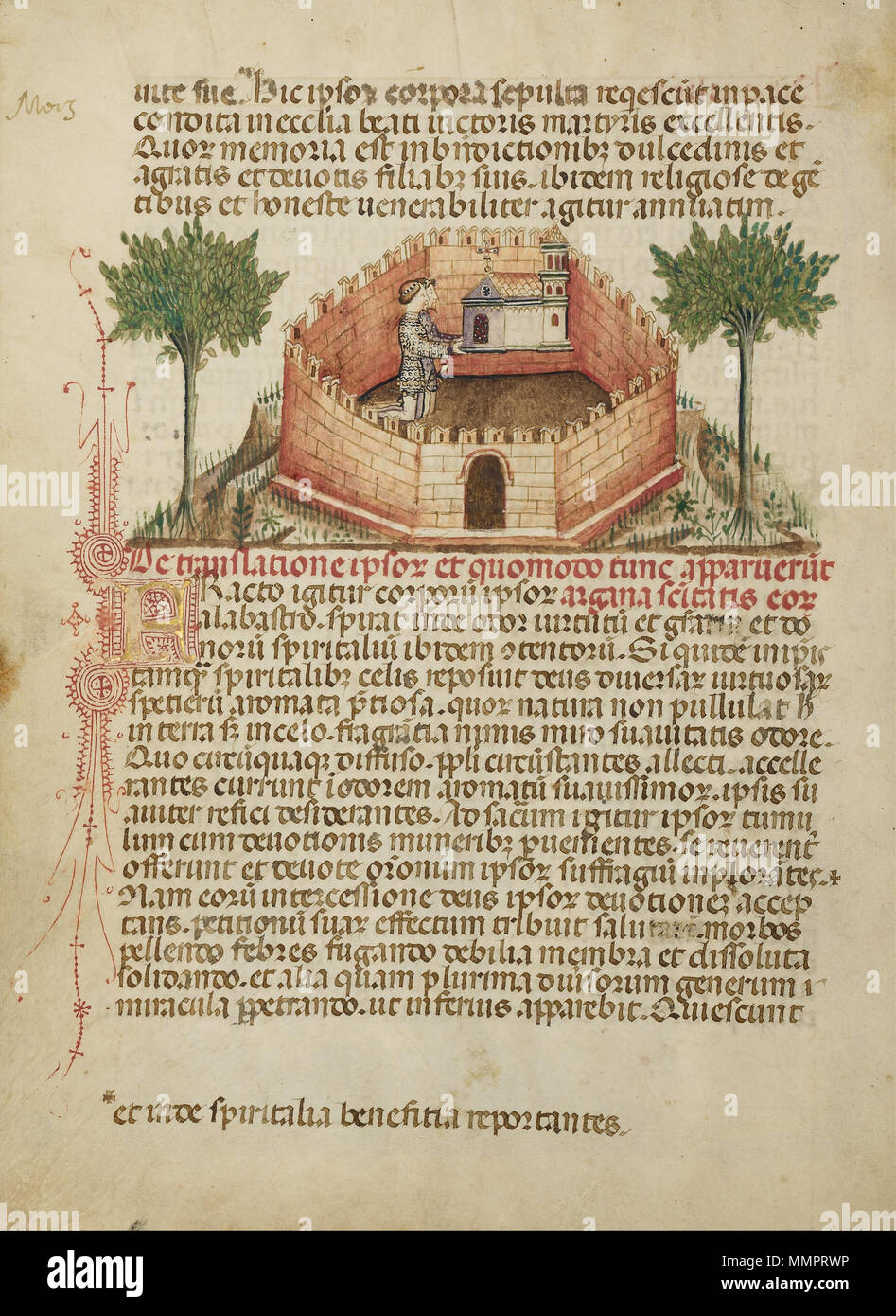 Aimo e vermondo fondano il monastero di san vittore hi-res stock ...