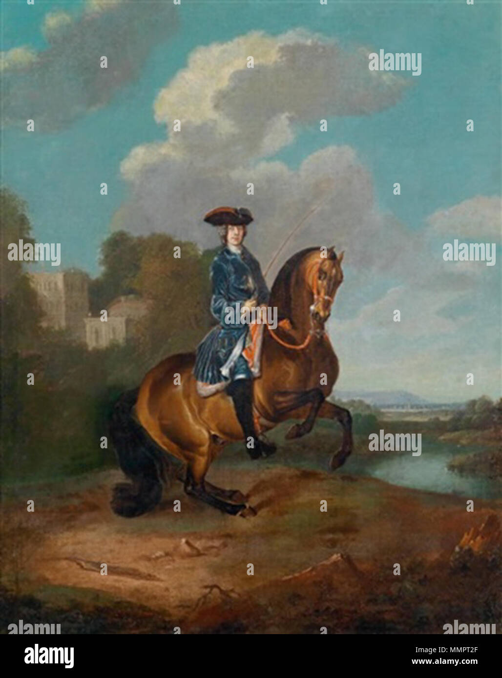 German: Reiterbildnis Kaiser Karl VI Equestrian portrait Emperor ...