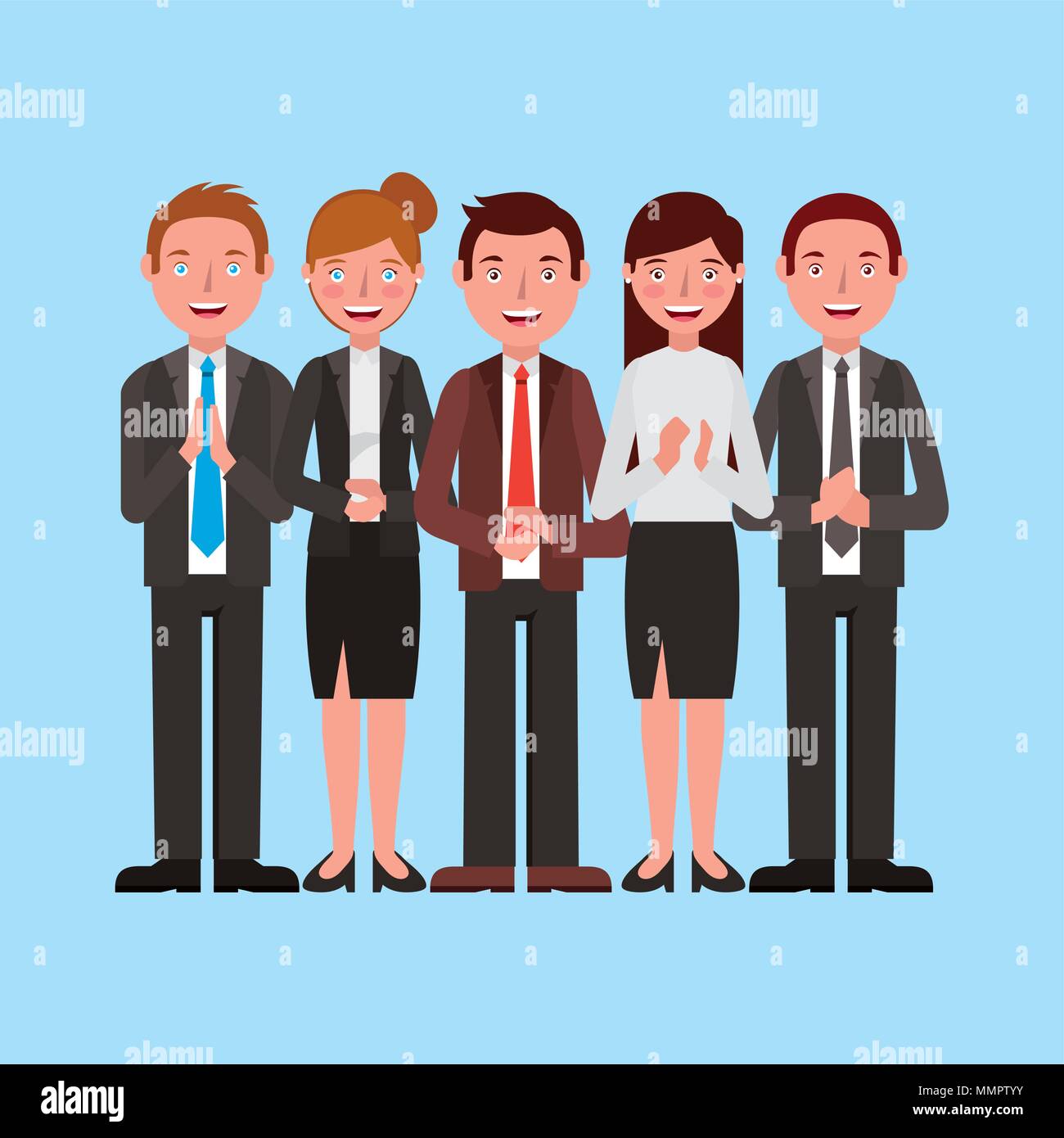 Business People Team Group Avatar Vector Illustration Stock Vector Image And Art Alamy